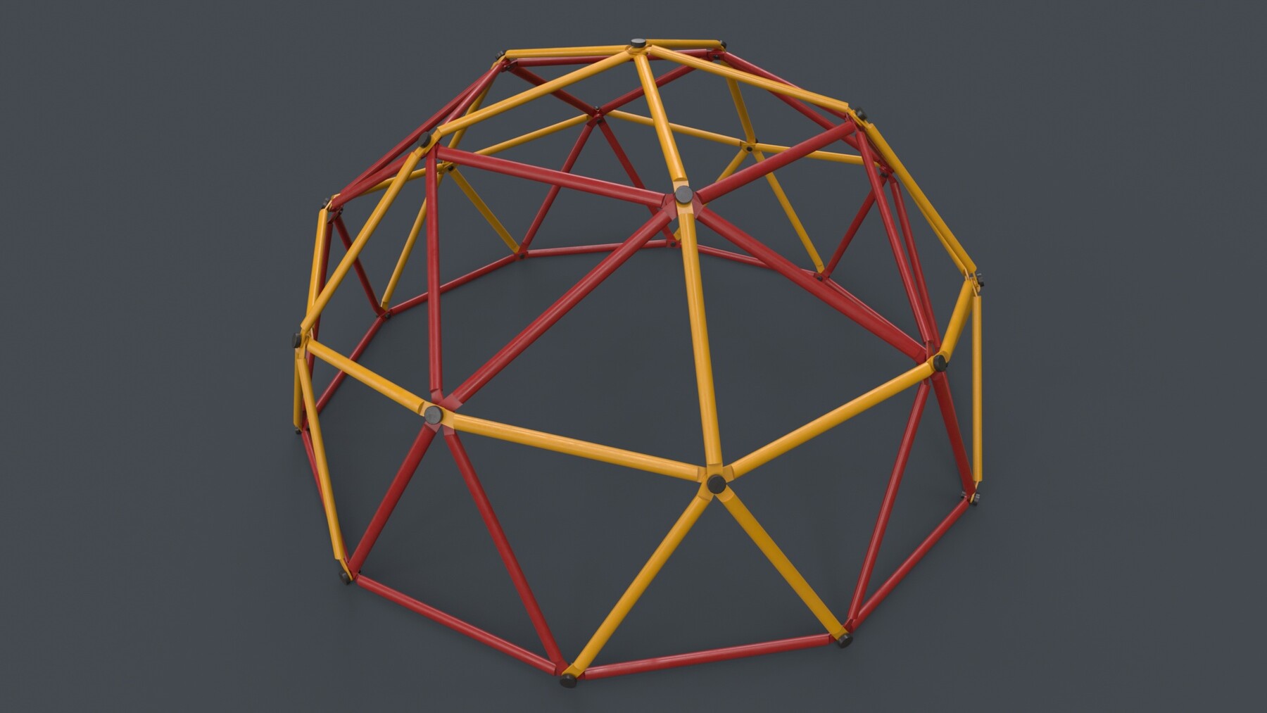 ArtStation - PBR Outdoor Playground Geodesic Climbing Dome | Game Assets