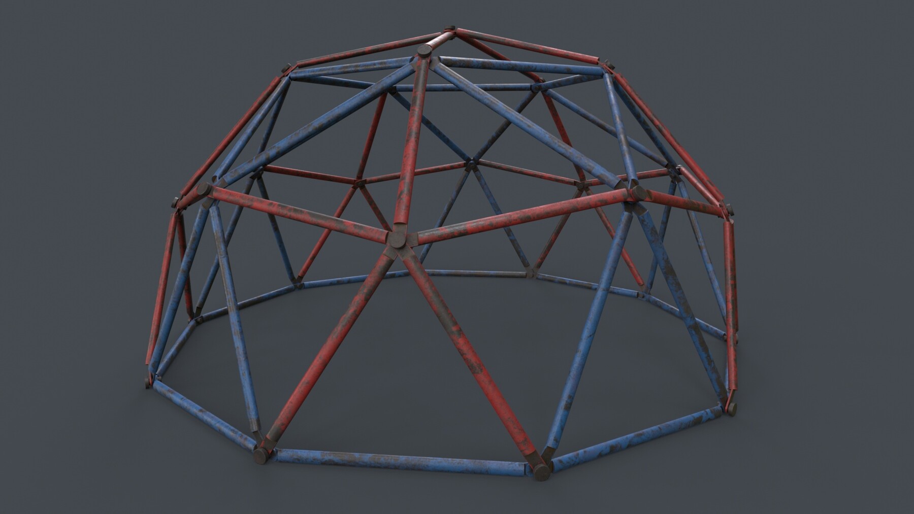 ArtStation - PBR Outdoor Playground Geodesic Climbing Dome | Game Assets