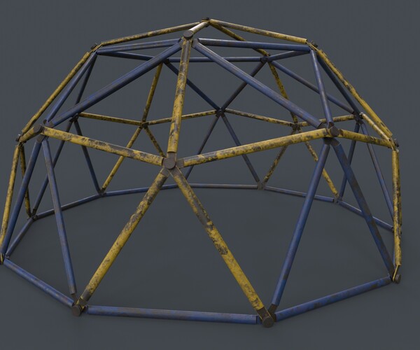 ArtStation - PBR Outdoor Playground Geodesic Climbing Dome | Game Assets