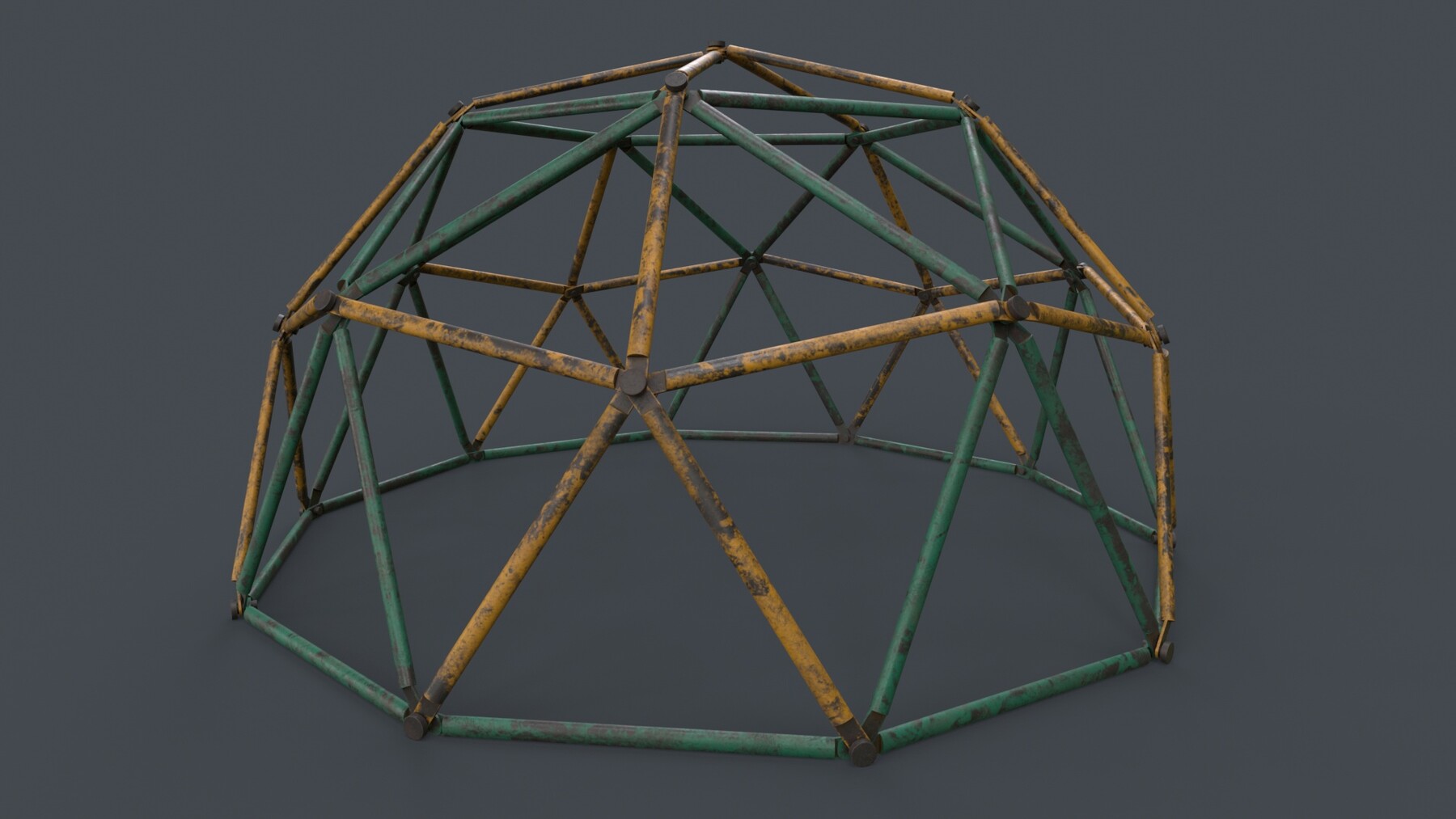 ArtStation - PBR Outdoor Playground Geodesic Climbing Dome | Game Assets