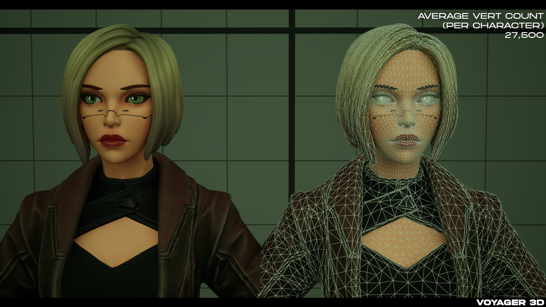 ArtStation - Stylized Cyberpunk Girl | Game Assets