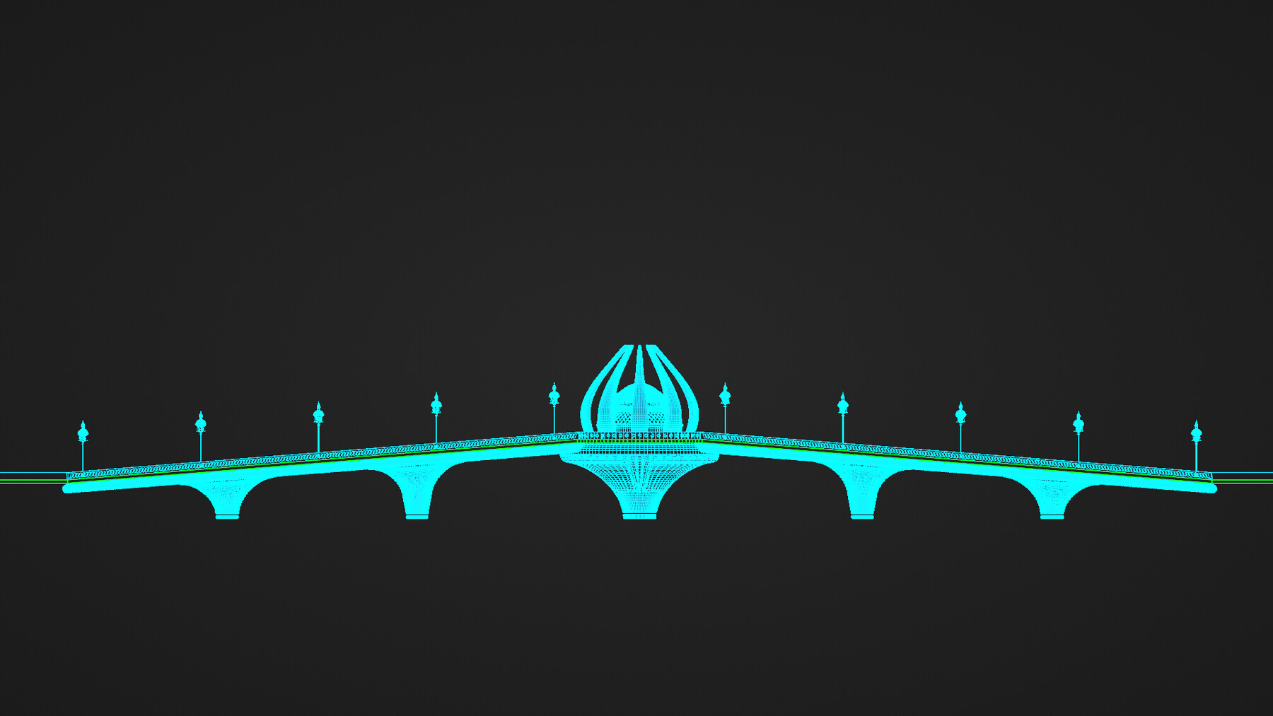 ArtStation - Fantasy Futuristic Bridge 3D model | Resources