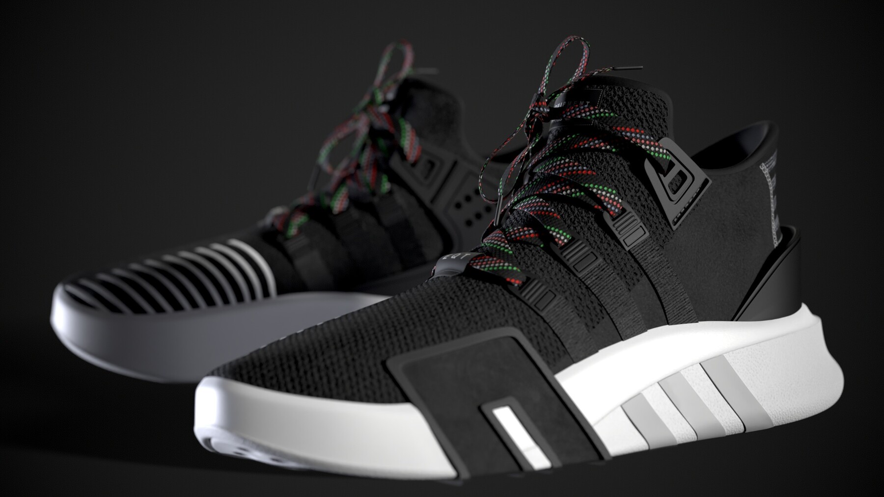 ArtStation - Adidas EQT Bask ADV Black & White with 4K PBR Textures | Resources