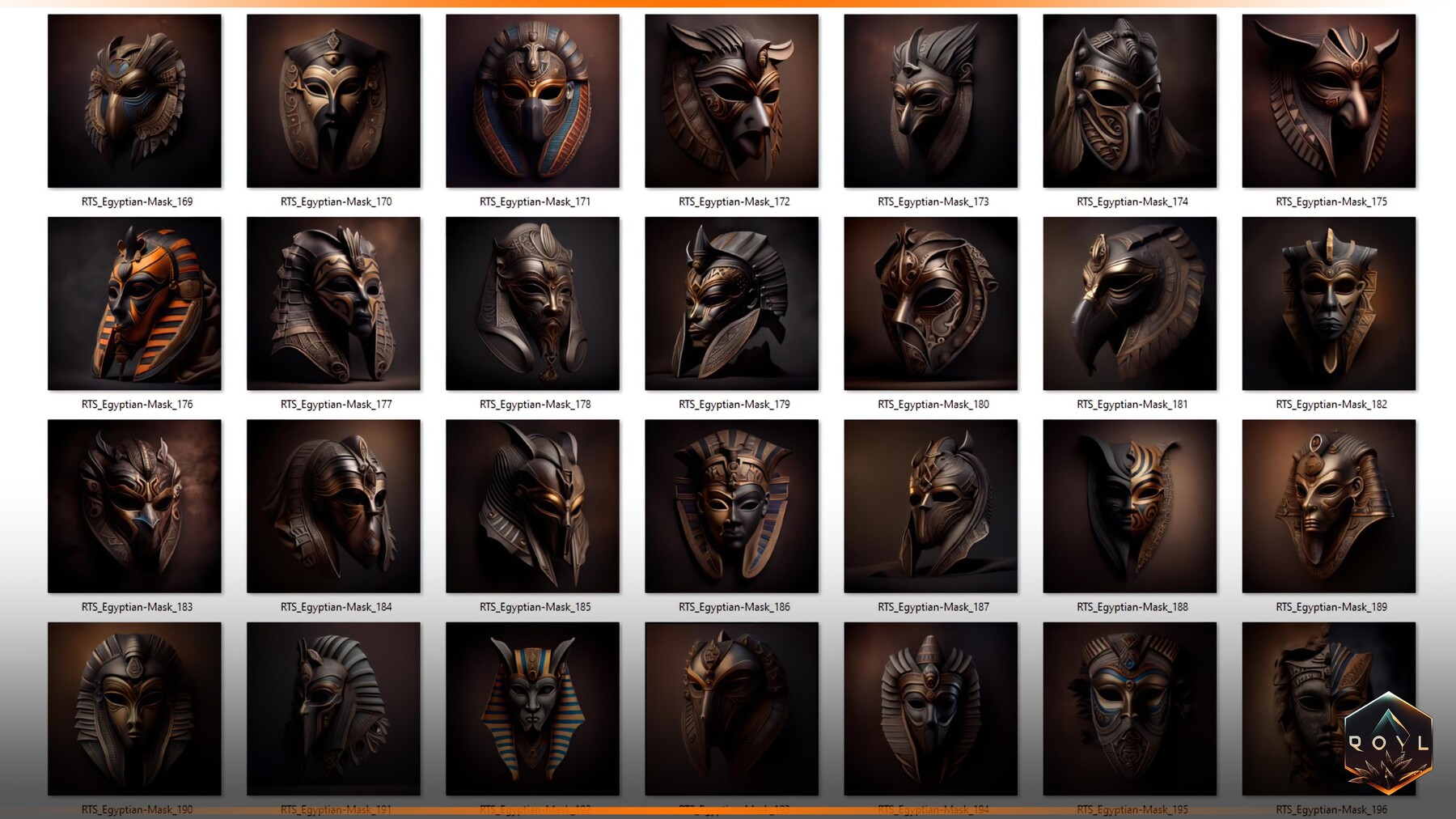 ArtStation - 303 Egyptian Mask reference Modeling /Designing Vol 03 ...