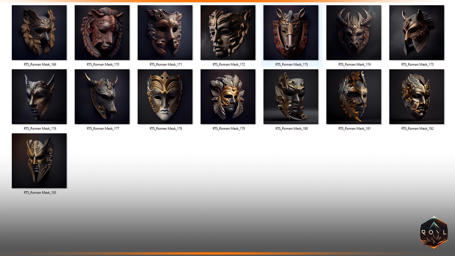 ArtStation - 183 Roman Mask reference Modeling /Designing Vol 04 | Artworks