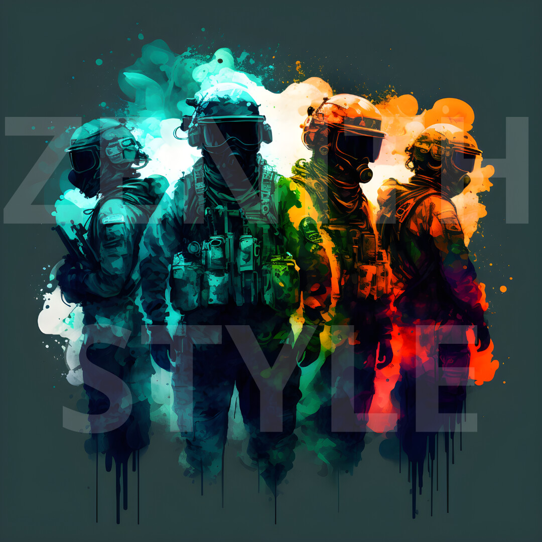 ArtStation - 'Soldier Squad' Printable Art | Artworks