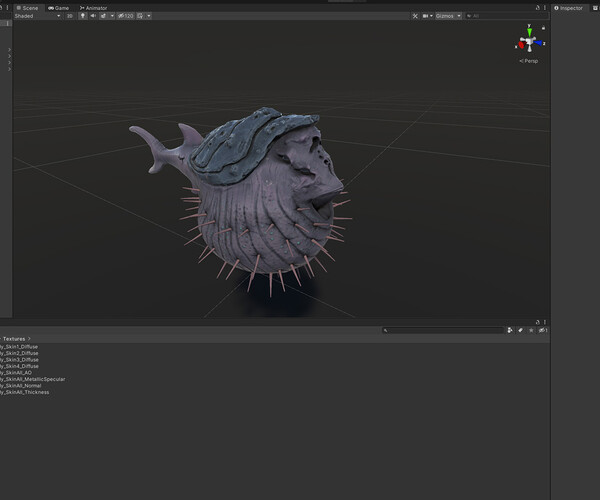 ArtStation - Fish low poly model / Porcupinefish Diodon lowpoly / ocean ...