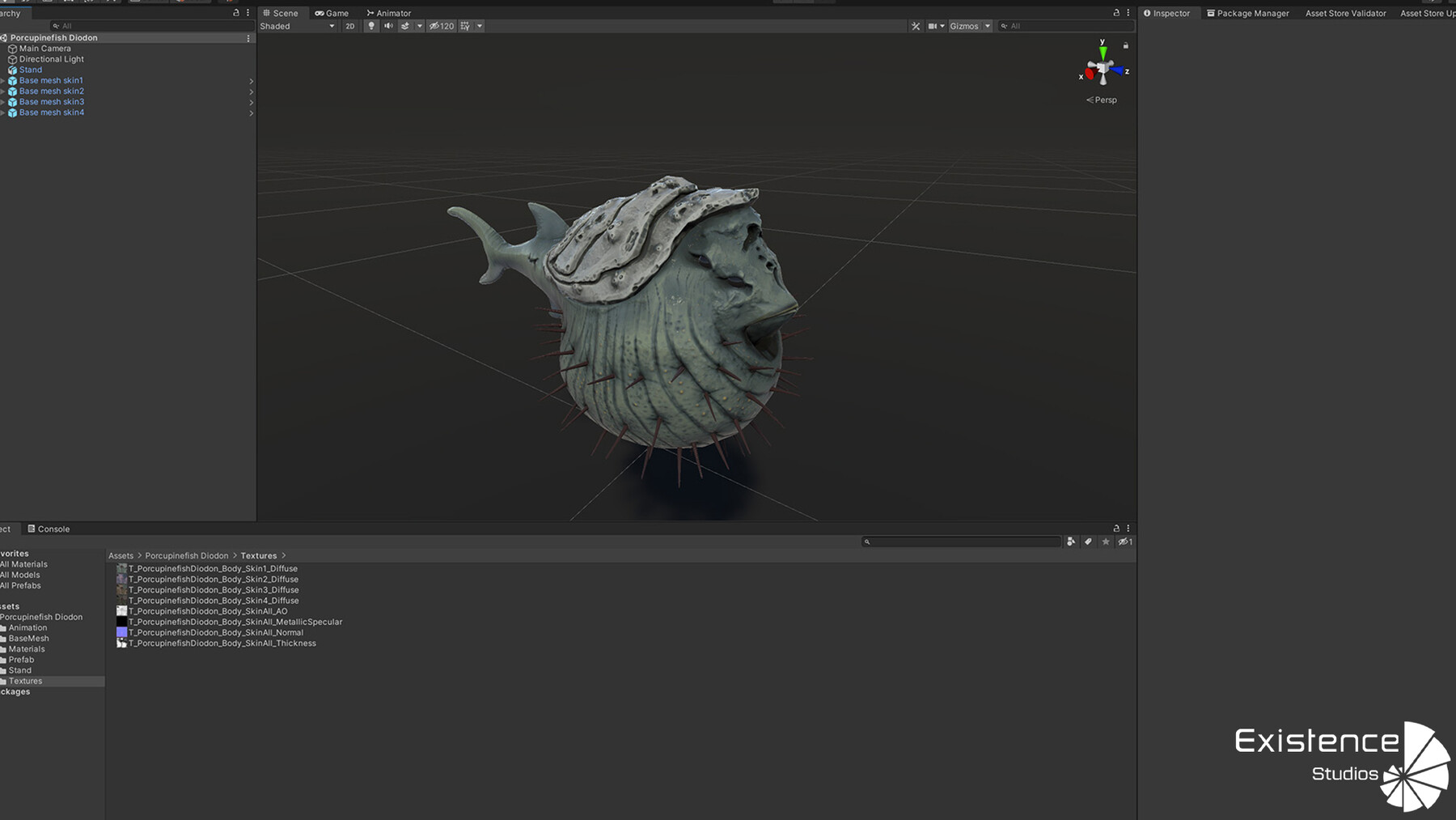 ArtStation - Fish low poly model / Porcupinefish Diodon lowpoly / ocean ...