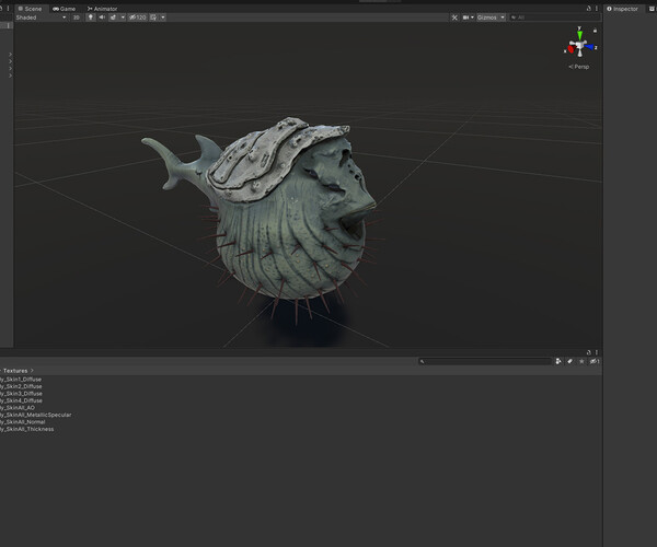 ArtStation - Fish low poly model / Porcupinefish Diodon lowpoly / ocean ...