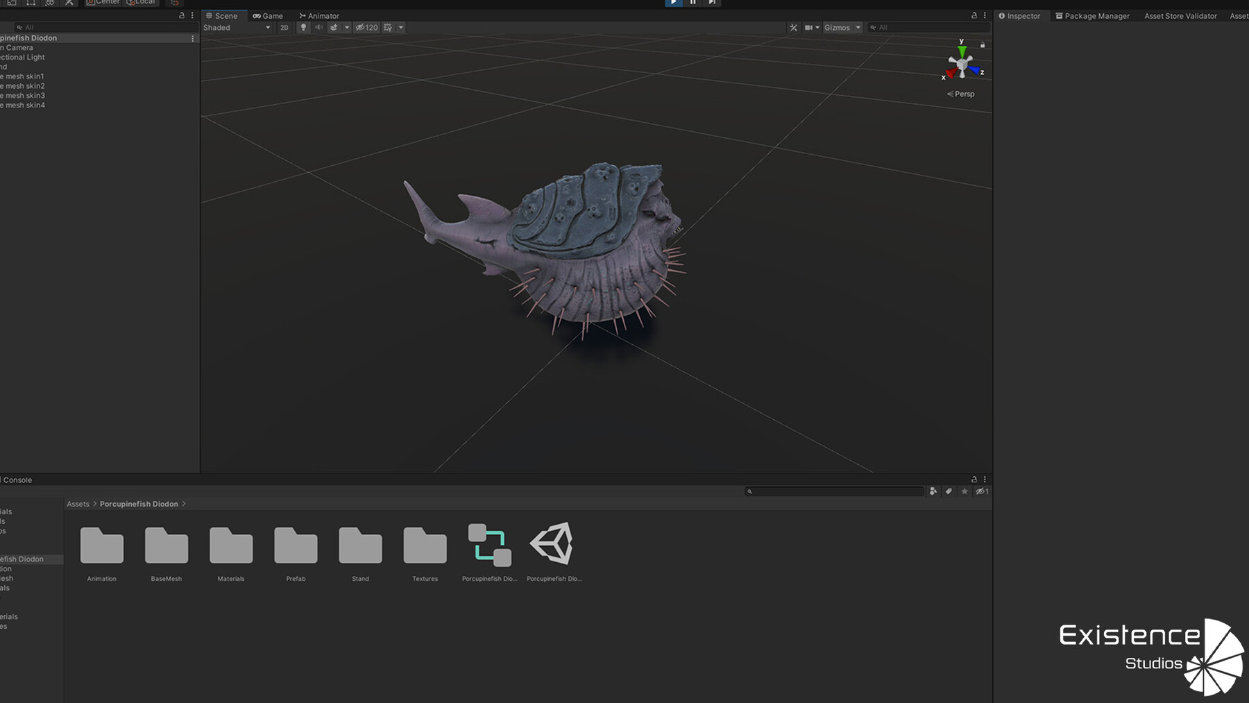 ArtStation - Fish low poly model / Porcupinefish Diodon lowpoly / ocean ...