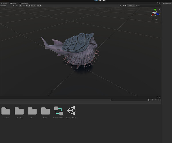 ArtStation - Fish low poly model / Porcupinefish Diodon lowpoly / ocean ...