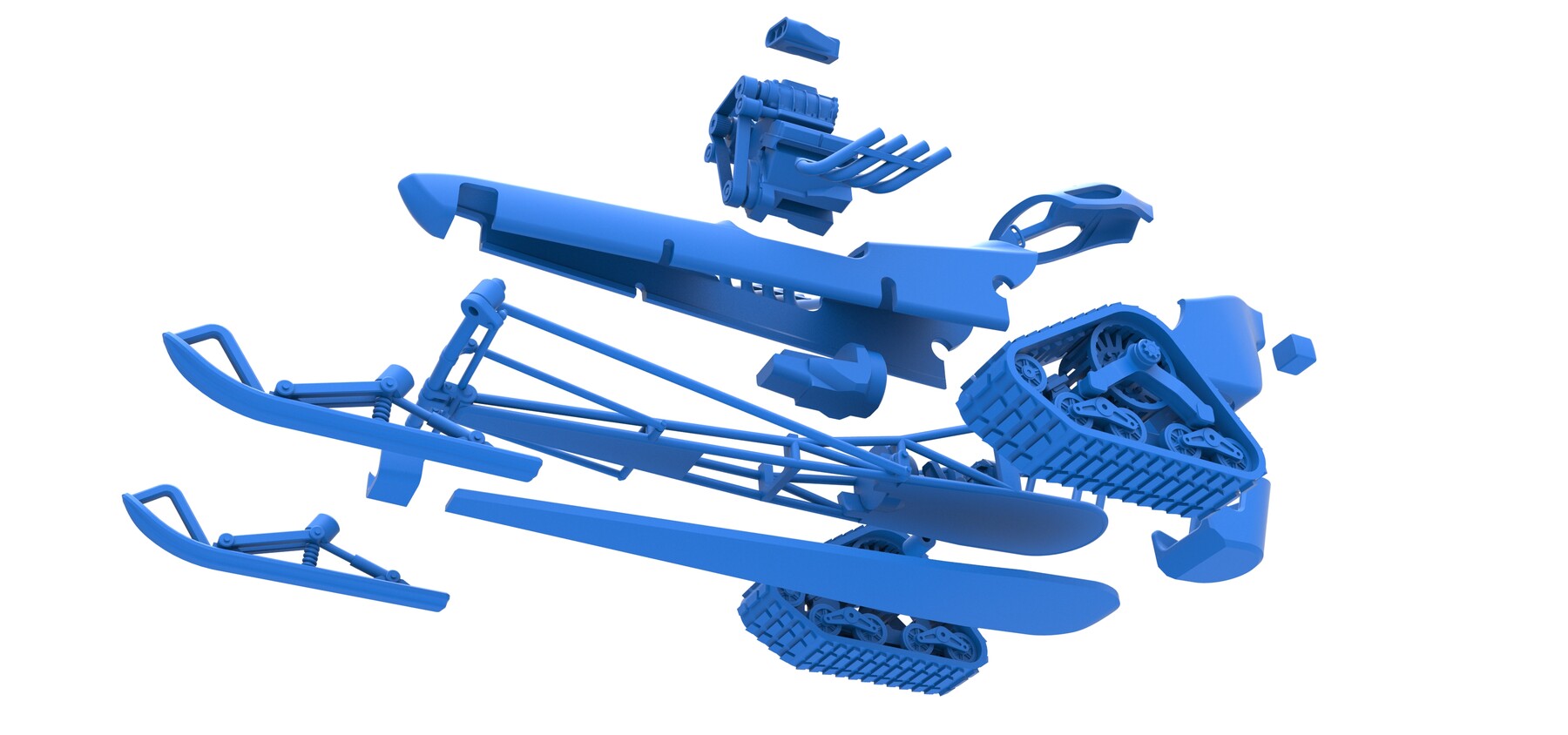 ArtStation - 3D printable Diecast Front engine old school snow dragster ...