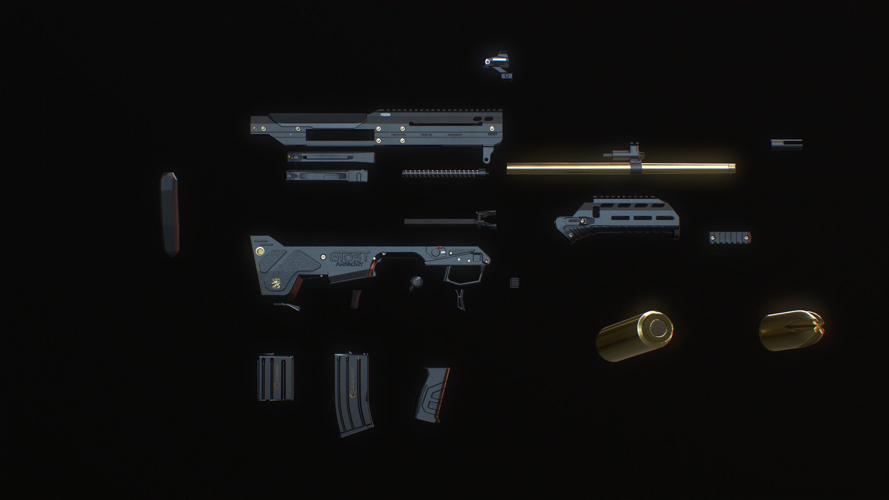 ArtStation - MDR-50 | Game Assets