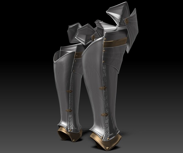 ArtStation - Knee Ankle Armor Sculpt Project | Resources
