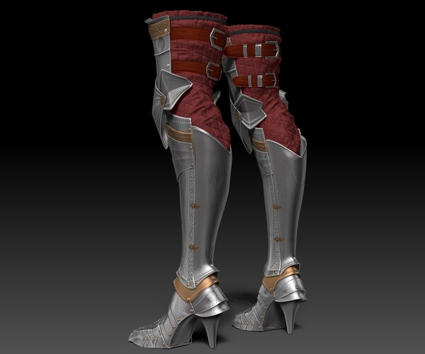 ArtStation - Leg Armor Set Sculpt Project | Resources