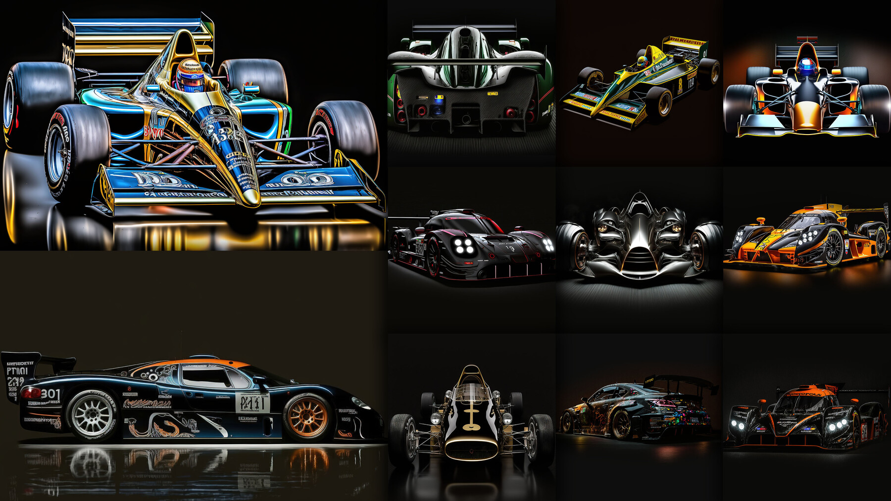 ArtStation - 107 Race Car Illustration Pack (More Than 8K Resolution ...