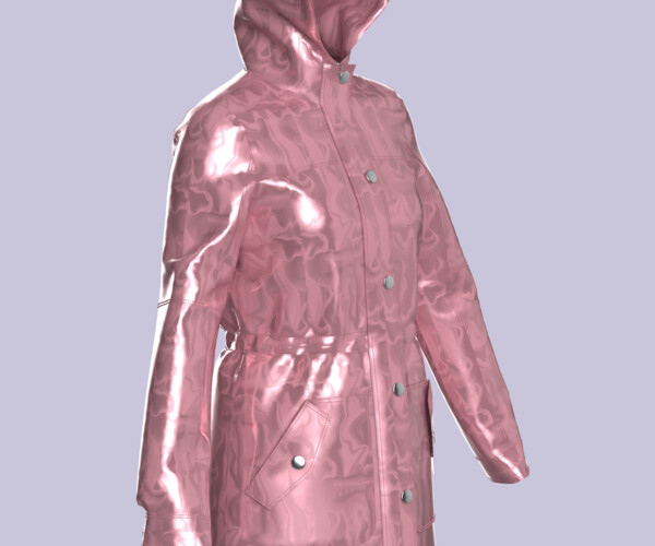 ArtStation - METALLIC PATTERNED RAINCOAT | Resources