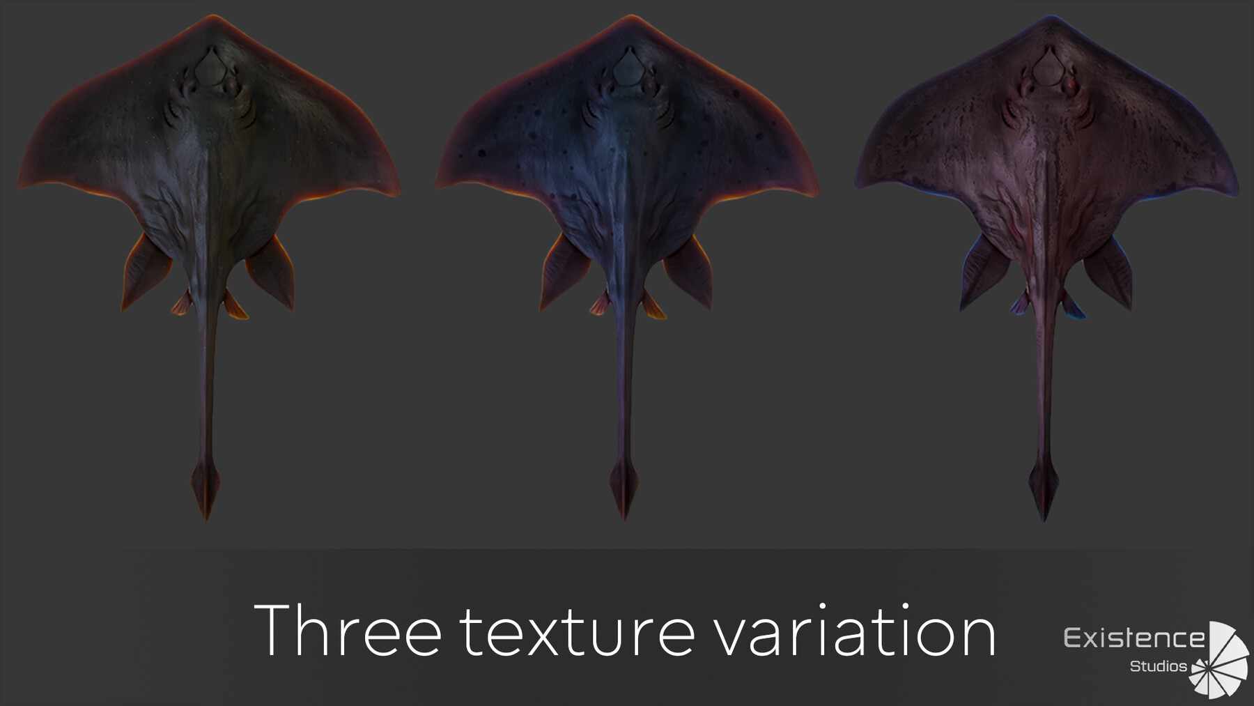 ArtStation - Fish low poly model / Stingray lowpoly fish / ocean horror ...