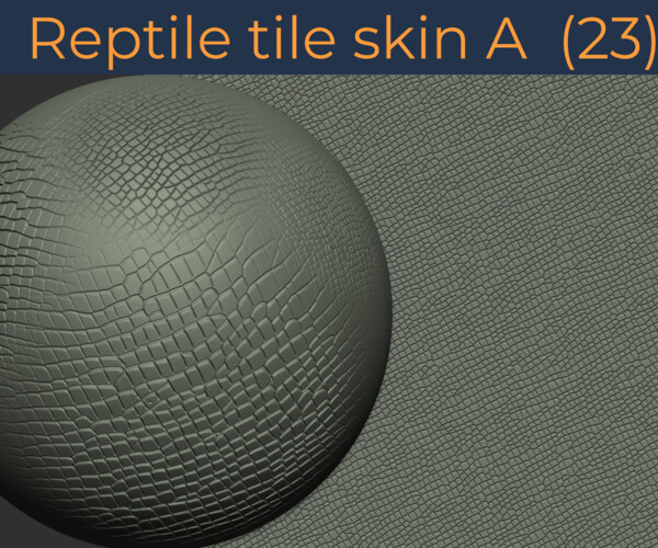 ArtStation - 33 seamless alphas | Reptile skin pack VOL 1 | Brushes