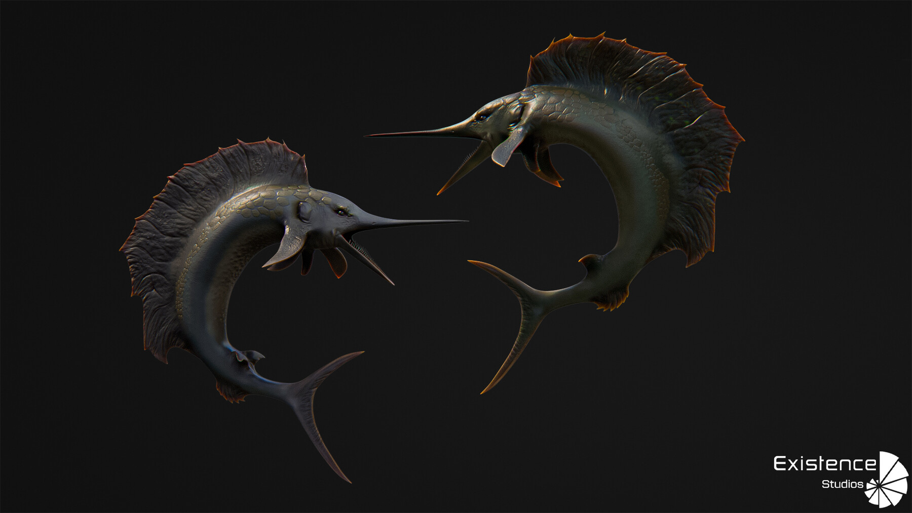 ArtStation - Monster fish / Fish low poly model / Sailfish lowpoly fish ...