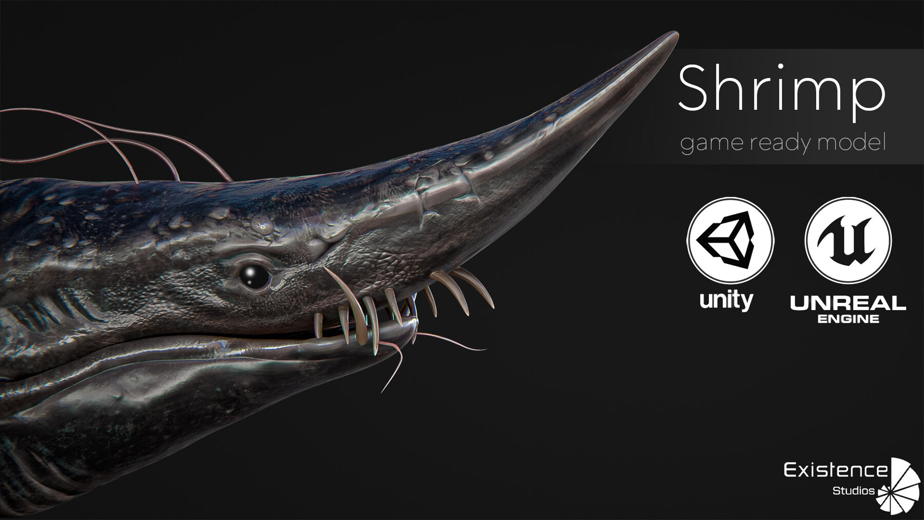 ArtStation - Fish low poly model / Caridean Shrimp fish lowpoly / ocean ...