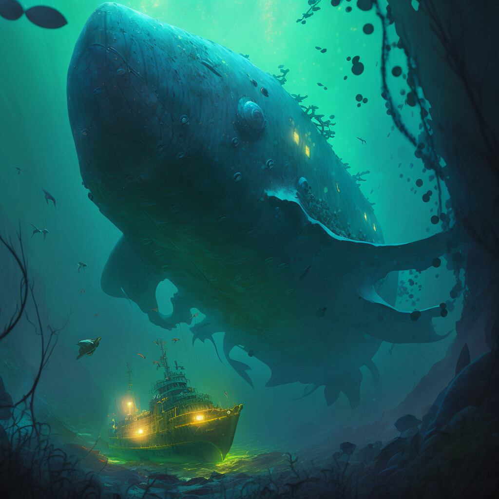 ArtStation - Sunken Memories: A Digital Painting of a Shipwreck in the ...