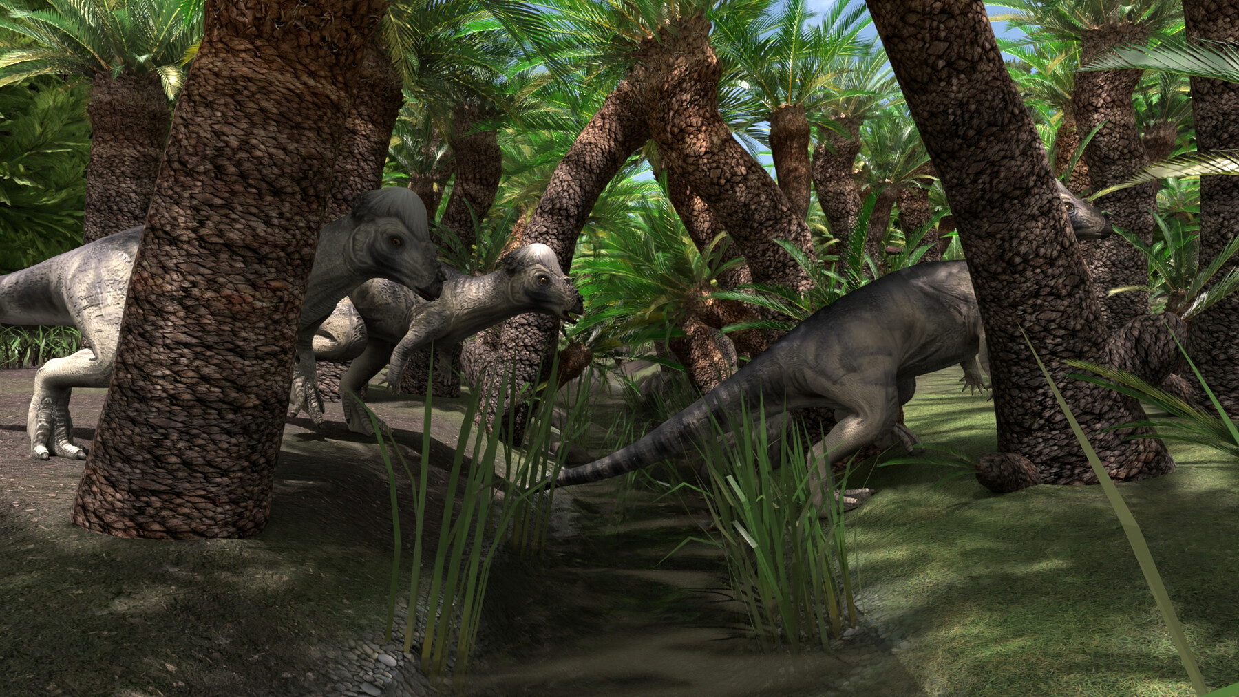 ArtStation - 3D Model: Mesozoic Landscape Dinosaur Collection | Resources