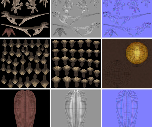 ArtStation - 3D Model: Mesozoic Landscape Dinosaur Collection | Resources