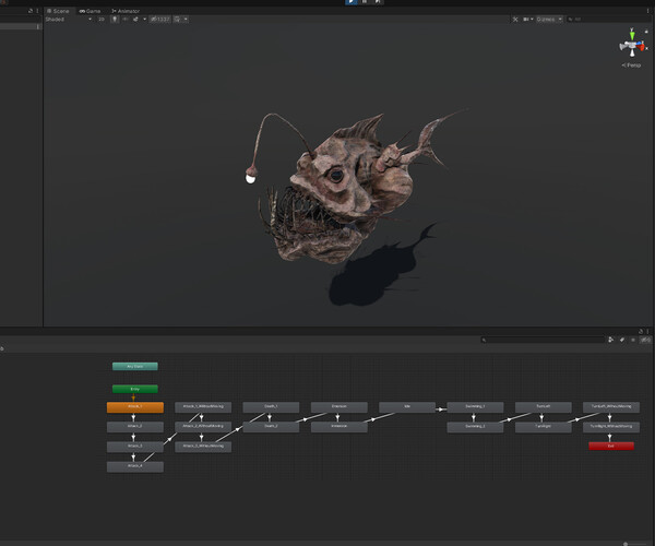 ArtStation - Ocean Monster Fish Pack / Fish low poly model / lowpoly ...