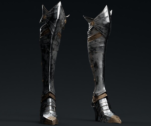 ArtStation - Female Foot And Ankle Armor MidPoly | Game Assets