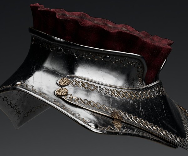ArtStation - Female Neck Armor MidPoly | Game Assets