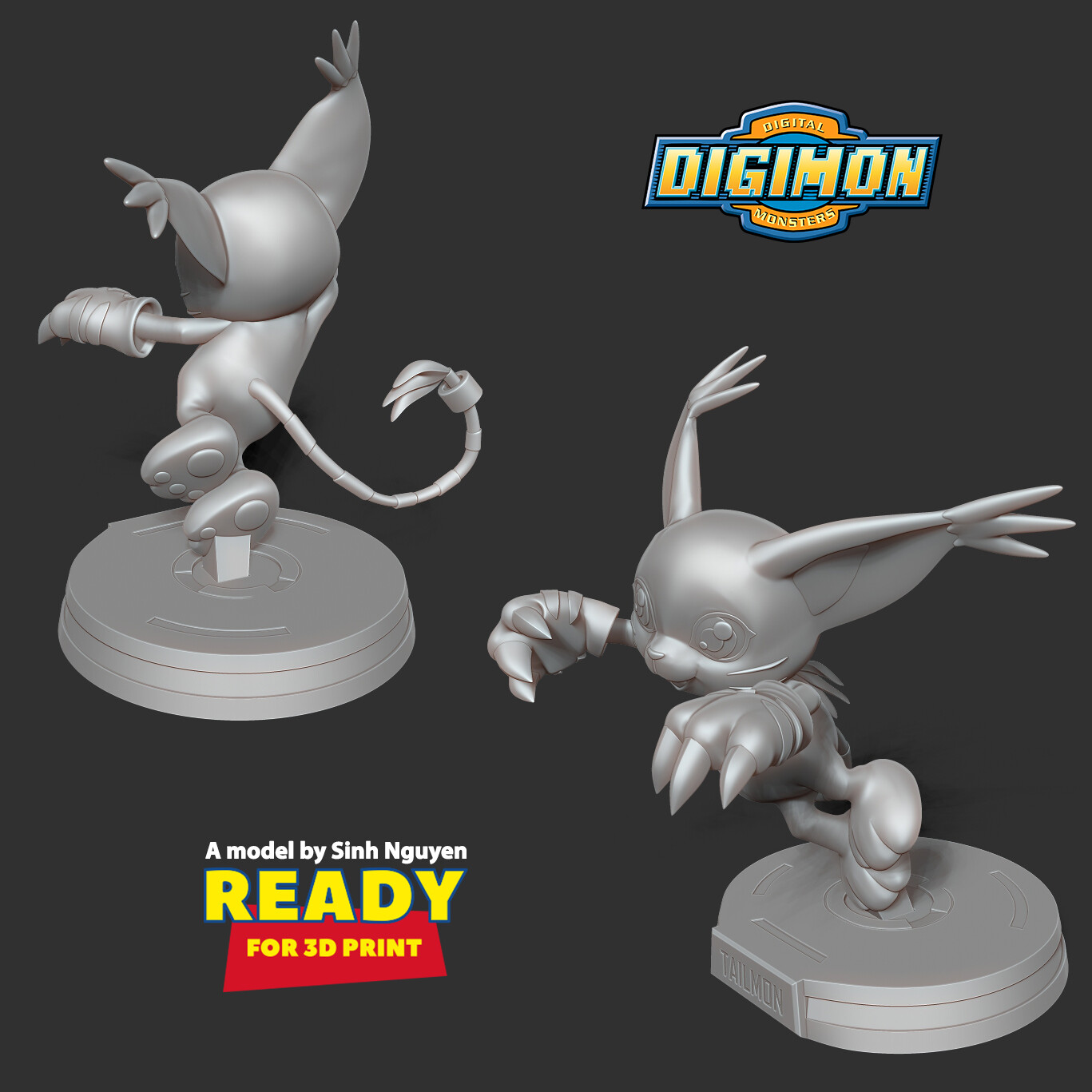 ArtStation - Tailmon - Digimon Adventure | Resources