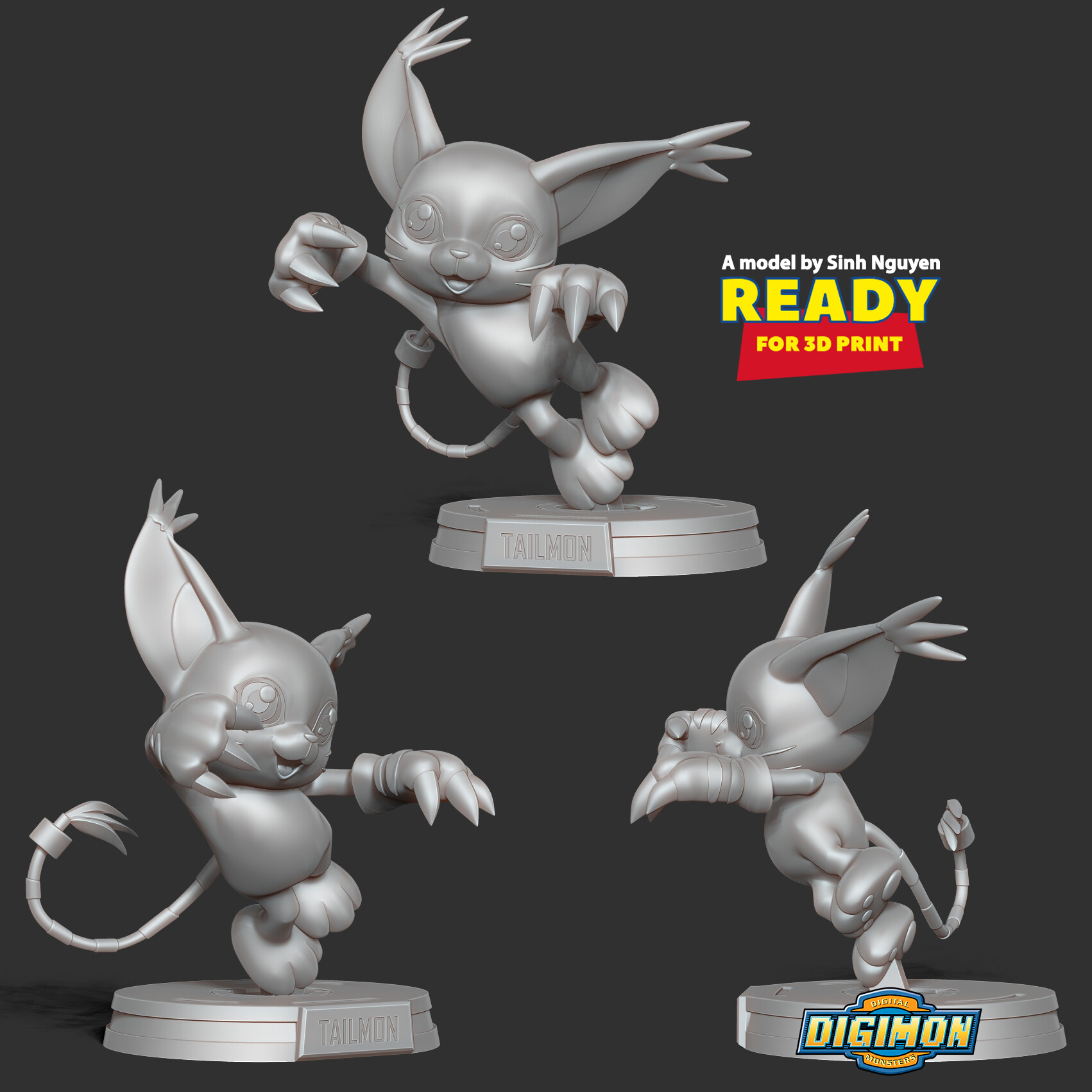 ArtStation - Tailmon - Digimon Adventure | Resources