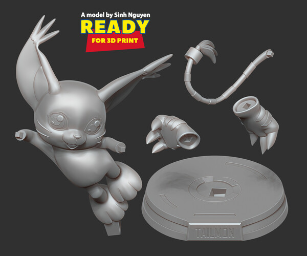 ArtStation - Tailmon - Digimon Adventure | Resources