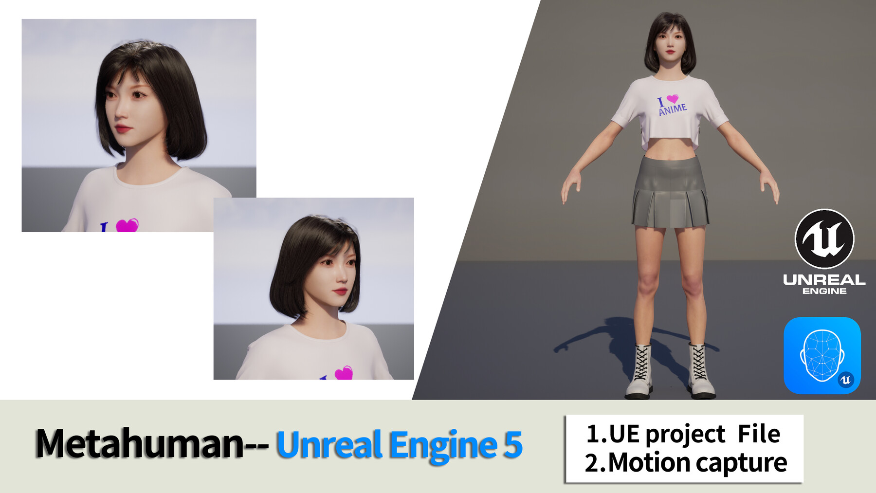 ArtStation - KIWI-Girl group idol--Metahuman/Unreal engine 5/Face capture/Motion capture | Game ...