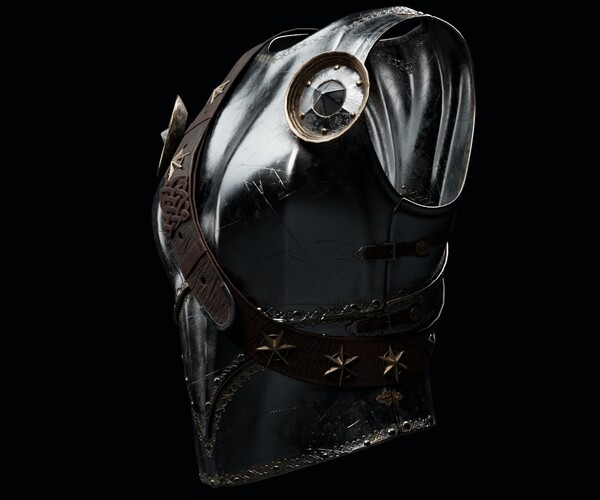 ArtStation - Female Upper Chest Armor MidPoly | Game Assets