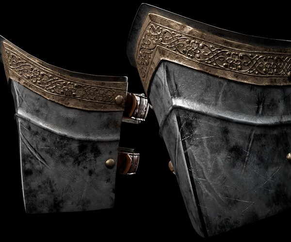 ArtStation - Female Upper Leg Armor MidPoly | Game Assets