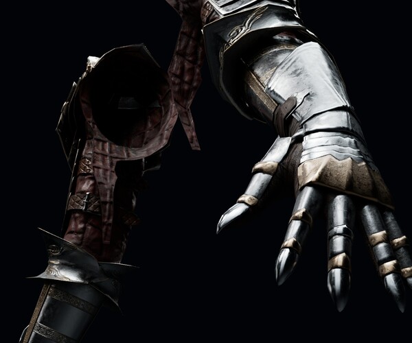 ArtStation - Female Arm Armor Set LowPoly | Game Assets