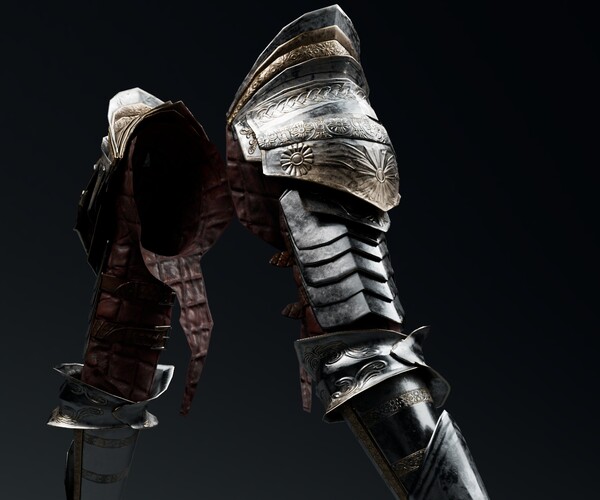 ArtStation - Female Arm Armor Set LowPoly | Game Assets