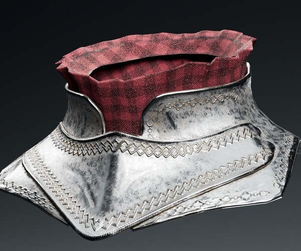 ArtStation - Female Knight Neck LowPoly | Game Assets