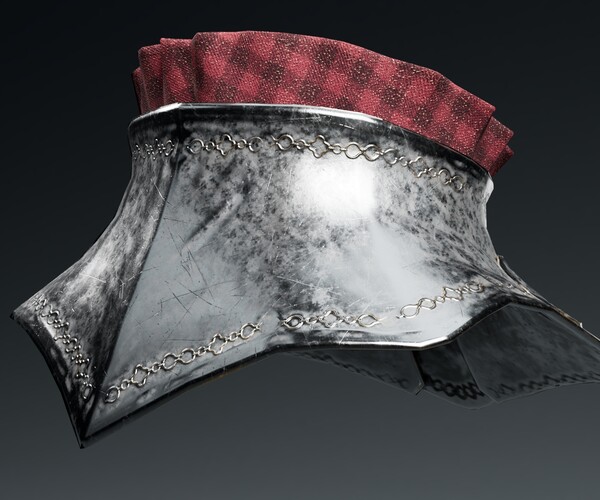 ArtStation - Female Knight Neck LowPoly | Game Assets