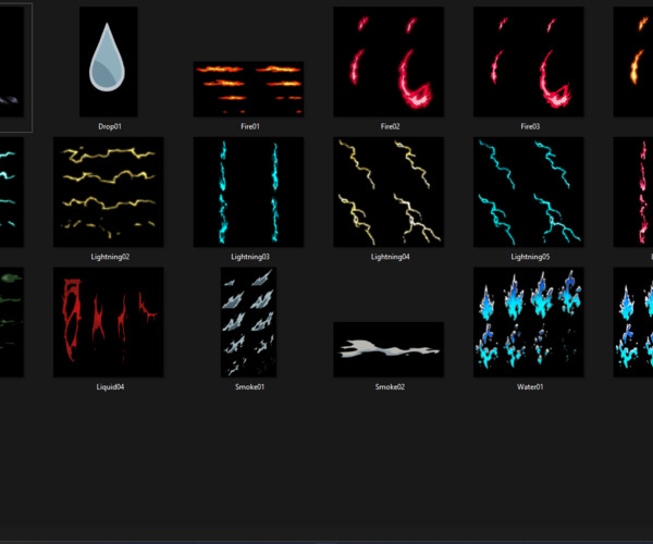 ArtStation - Anime Sprite Sheet Effects Texture Pack for 2D & 3D Games ...