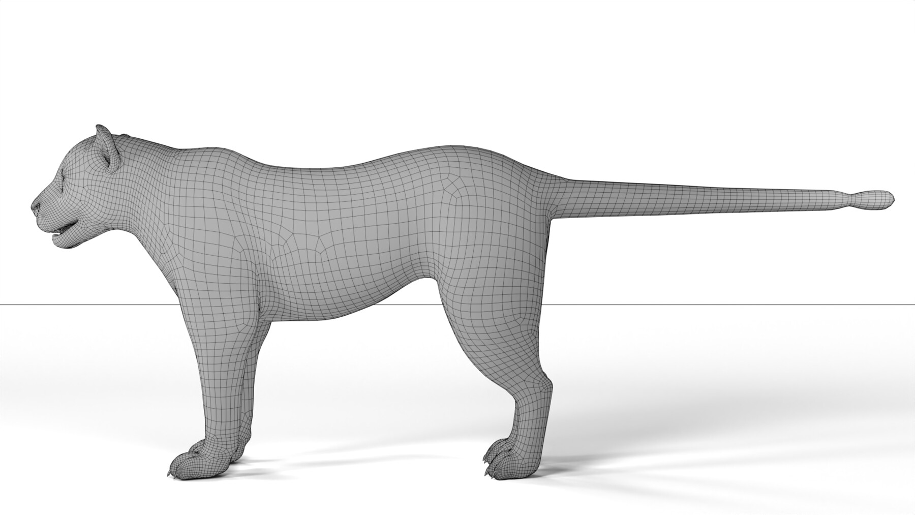Artstation Fur Lioness Rigged And Animation In Blender Game Assets