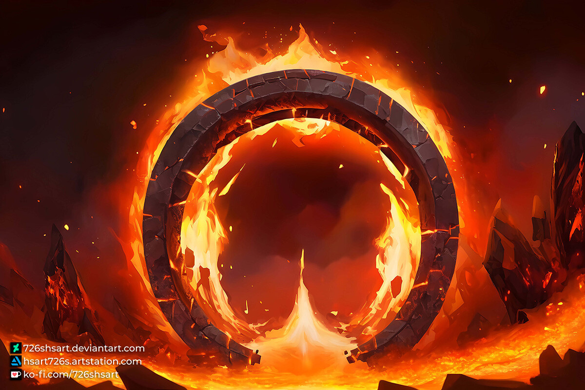 ArtStation - (11) Portals of The Elements - Complete set (Images + Prompts) | Artworks