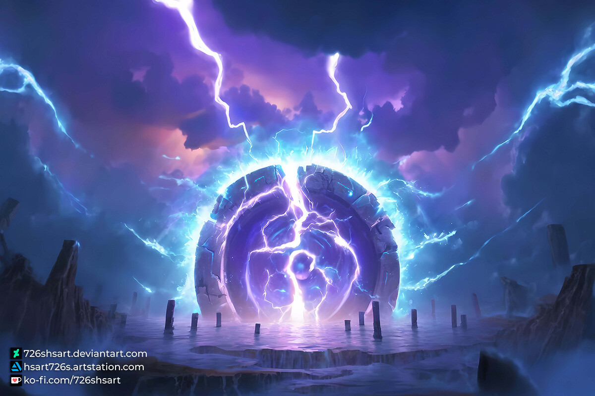 ArtStation - (11) Portals of The Elements - Complete set (Images ...