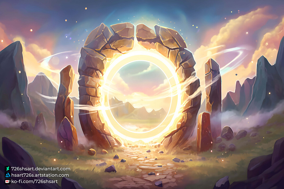 ArtStation - (11) Portal of The Earth (Image + Prompt) | Artworks