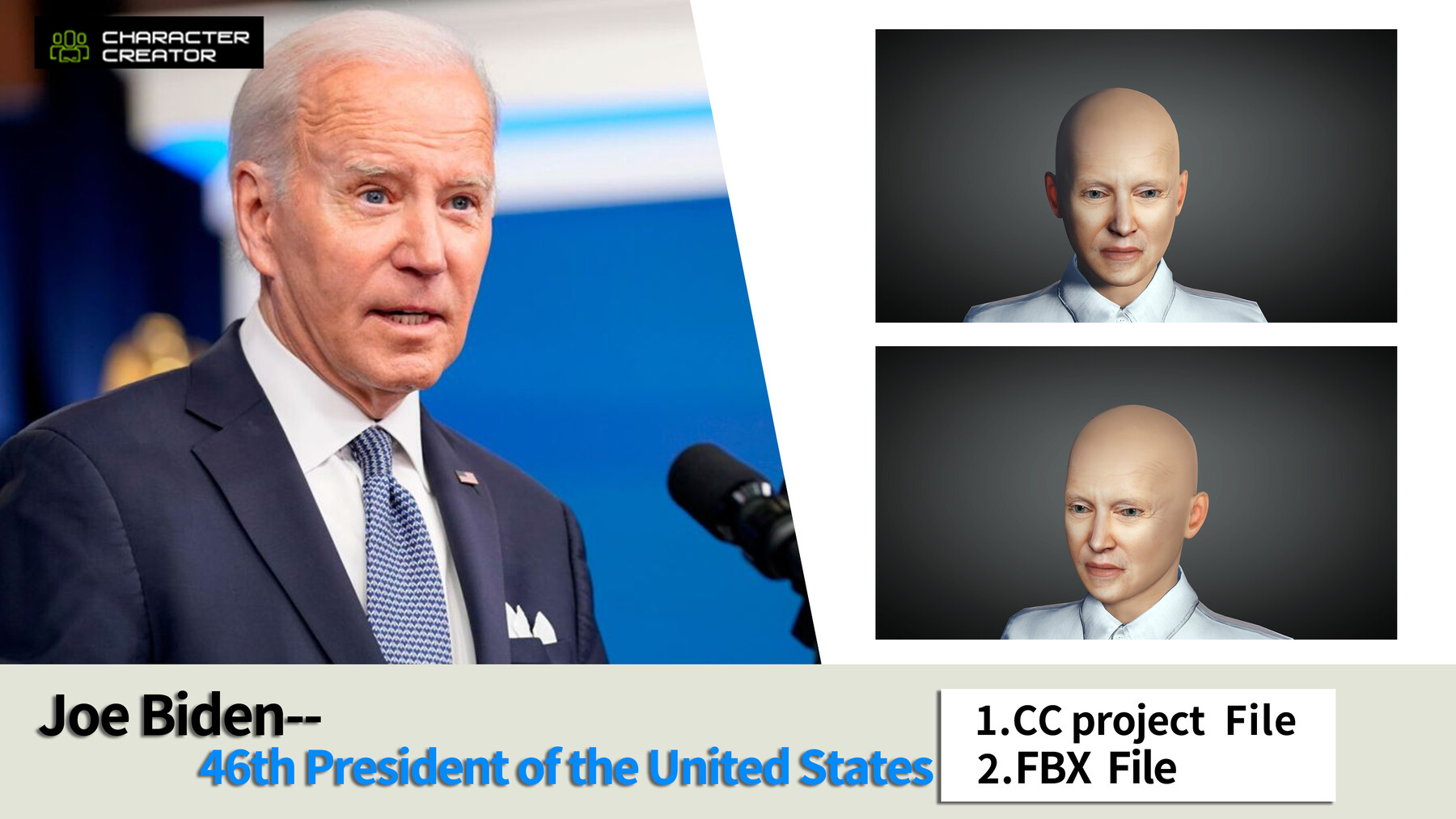 ArtStation - Joe Biden/46th President of the United States with ...