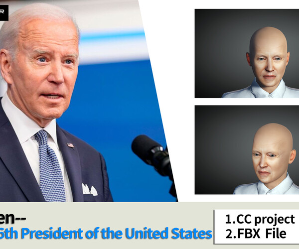 ArtStation - Joe Biden/46th President of the United States with ...