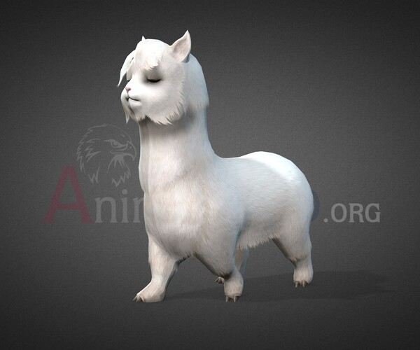 ArtStation - Alpaca-1-Walk | Game Assets