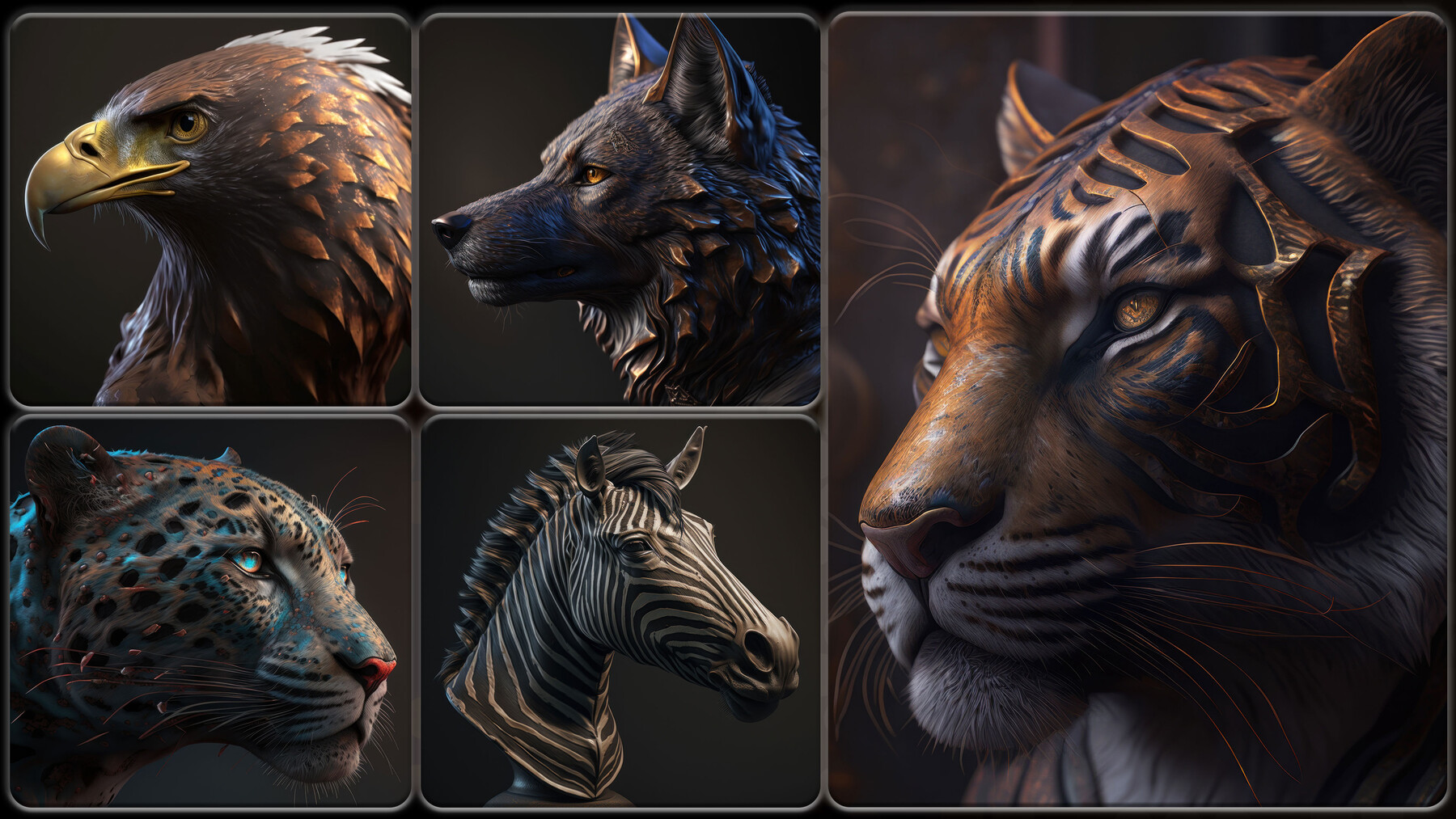 ArtStation - 300 Animal Head Sculpt Reference Pack | 4K | v.11 | Artworks